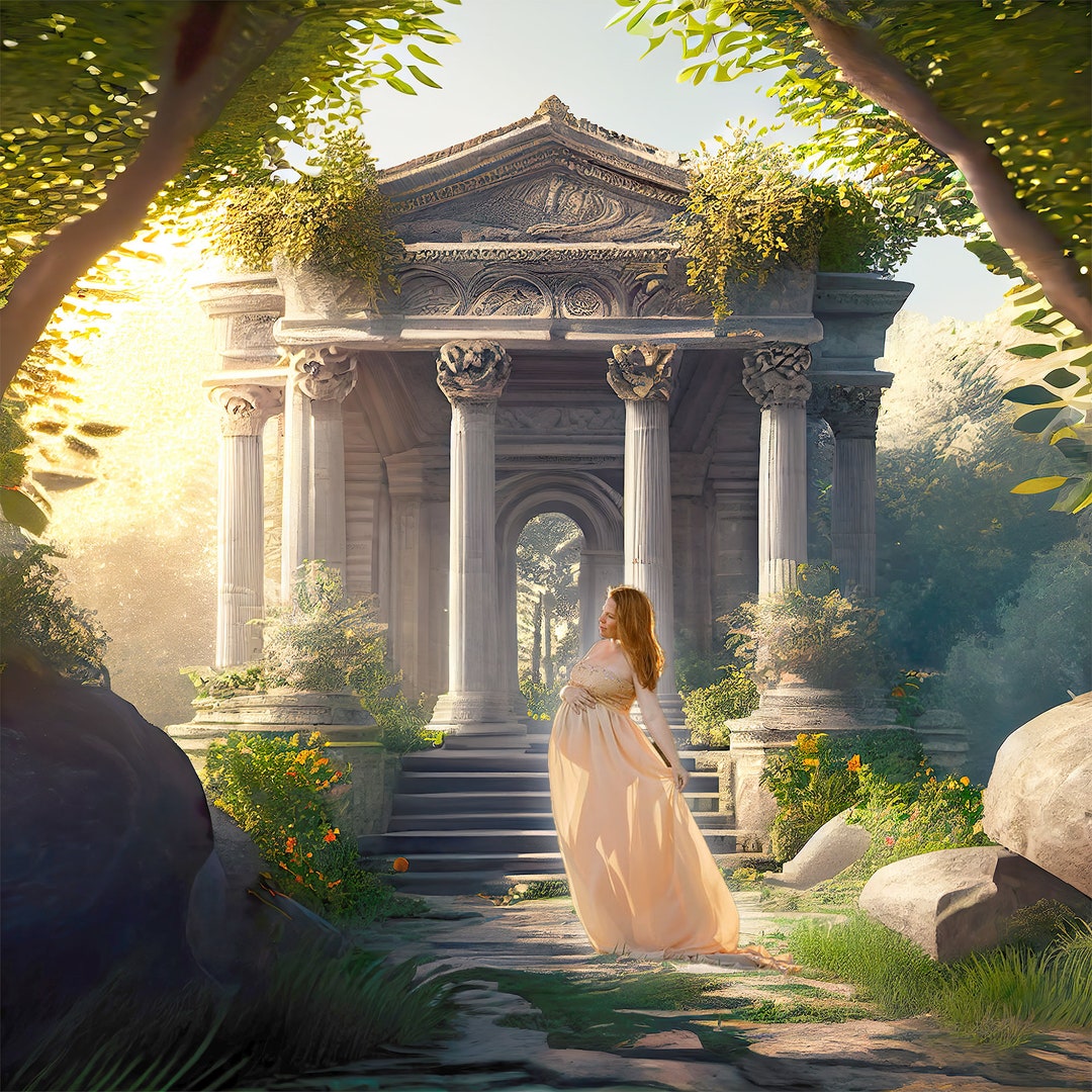 Digital Backdrops, Greek Temple Backdrop, Maternity Backdrop Overlays ...