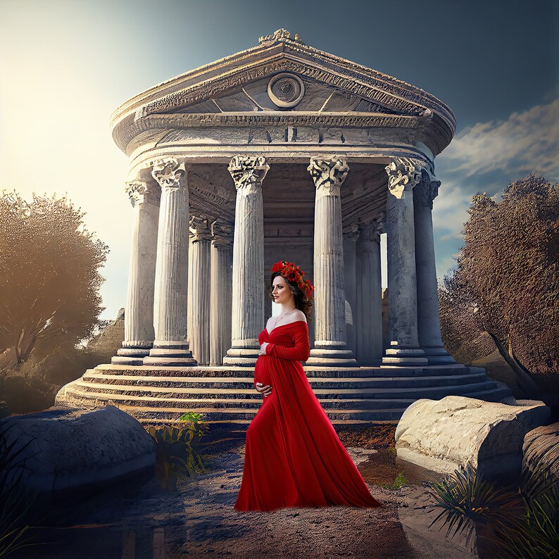 Digital Backdrops, Greek Temple Backdrop, Maternity Backdrop Overlays ...