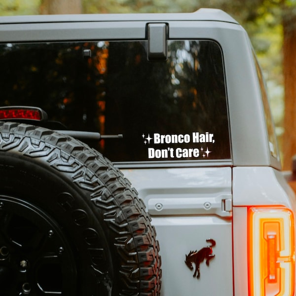 Bronco Hair Dont Care Svg - Etsy