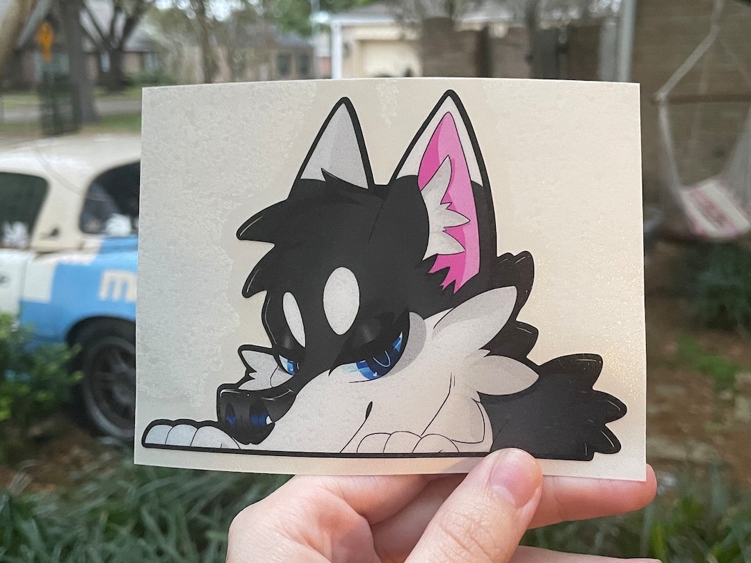 Husky Furry Vinyl Sticker Cars, Laptops, Water Bottles, Decorative, - Etsy