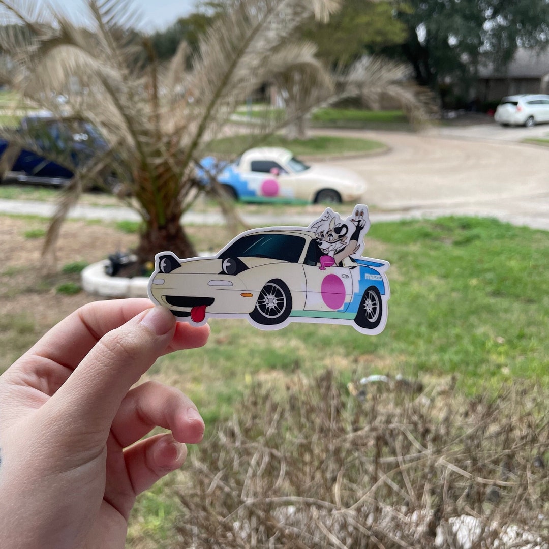 Miata Furry Vinyl Sticker Cars, Laptops, Water Bottles, Decorative, - Etsy