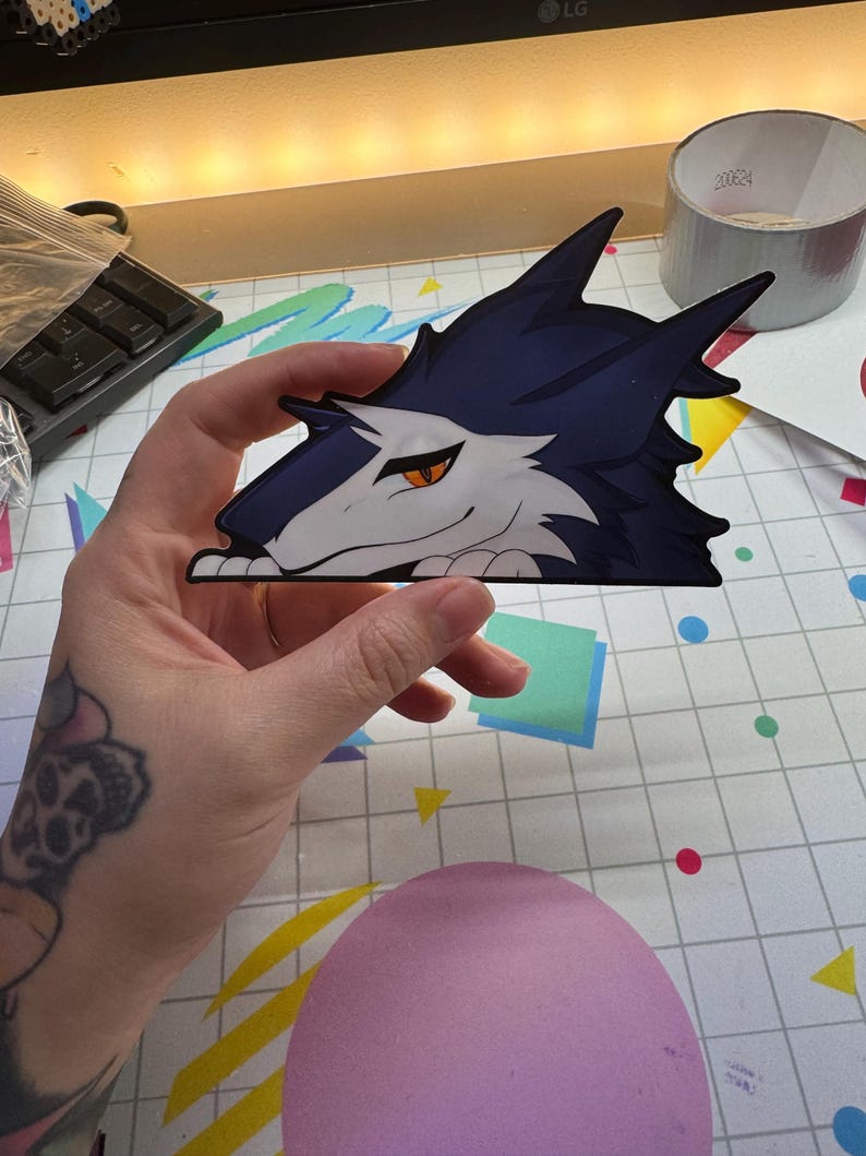 Sergal Furry Vinyl Sticker Cars, Laptops, Water Bottles, Decorative, - Etsy