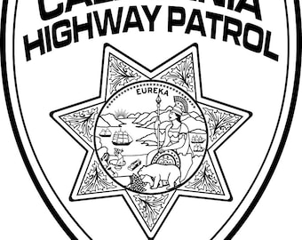 Blank Captain Police Badge Vector File Eagle, Badge, Black White, Svg, Outline, Cnc Cut, Laser ...