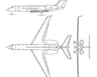 Boeing 747 400 3 View Svg Vector File , Black White, Helicopter, Jet ...