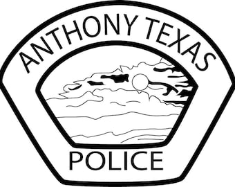 Fort Worth Texas Police Patch Vector File Badge, Black White, Svg, Outline, Cnc Cut, Laser Cut ...