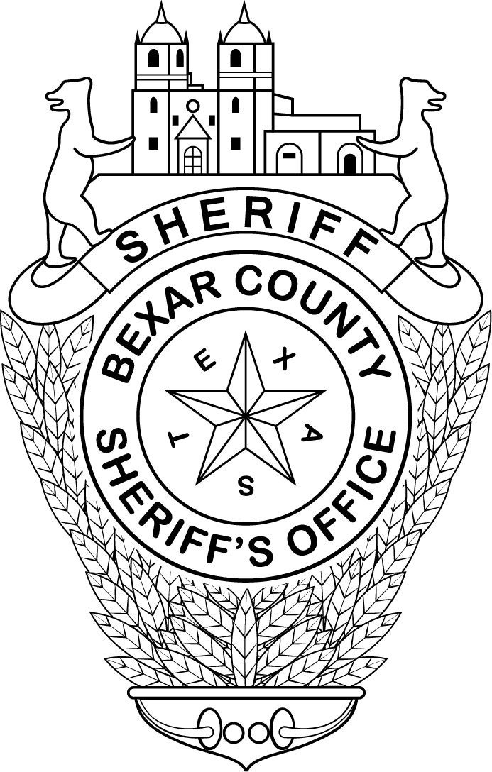 Bexar County Sheriffs Office Badge Vector Svg Black White Outline Dxf ...