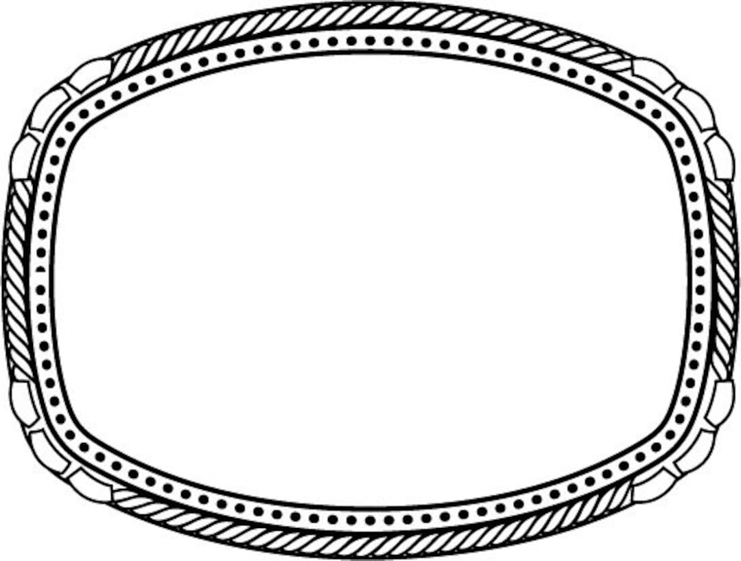 Buckles Custom Blank Design, File for Laser Engraving, CNC Router ...