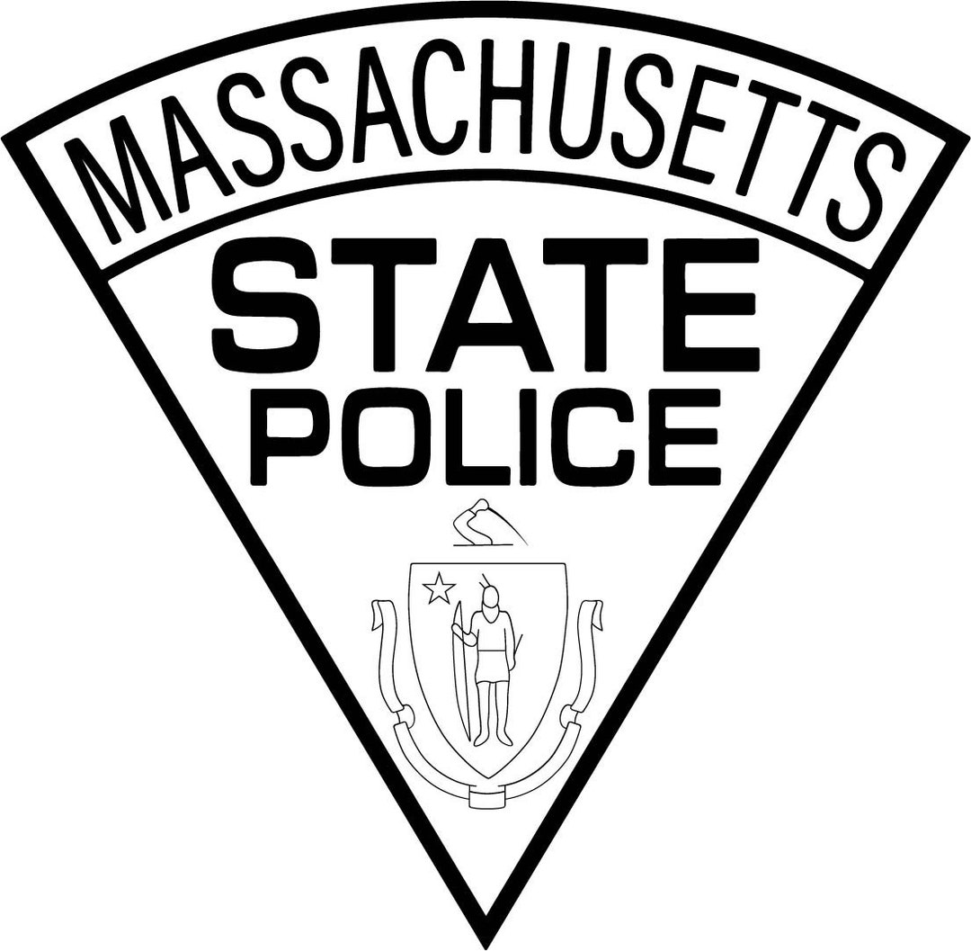 Massachusetts State Police Patch Vector File, Svg, Badge, Engraving ...