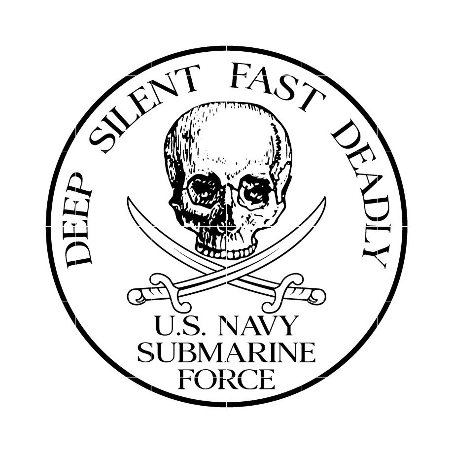 Navy Submarine Force Vector Svg Logo, Insignia, Vector Badge, Emblem ...