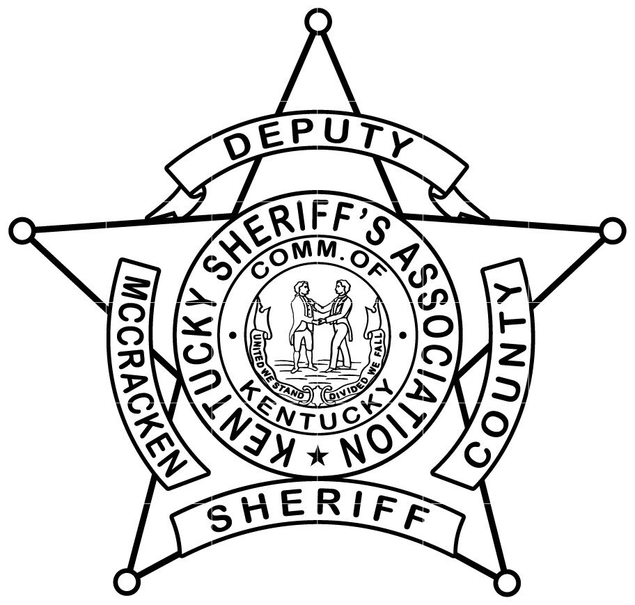 Mccracken County Sheriff Svg Vector Badge Patch Emblem Outline Dxf Cnc Router File Laser Cut ...