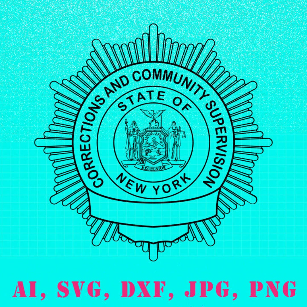 Corrections and Community Supervision Badge of New York Vector, Svg ...