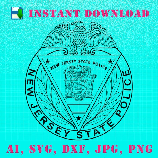 New Jersey State Police Svg - Etsy