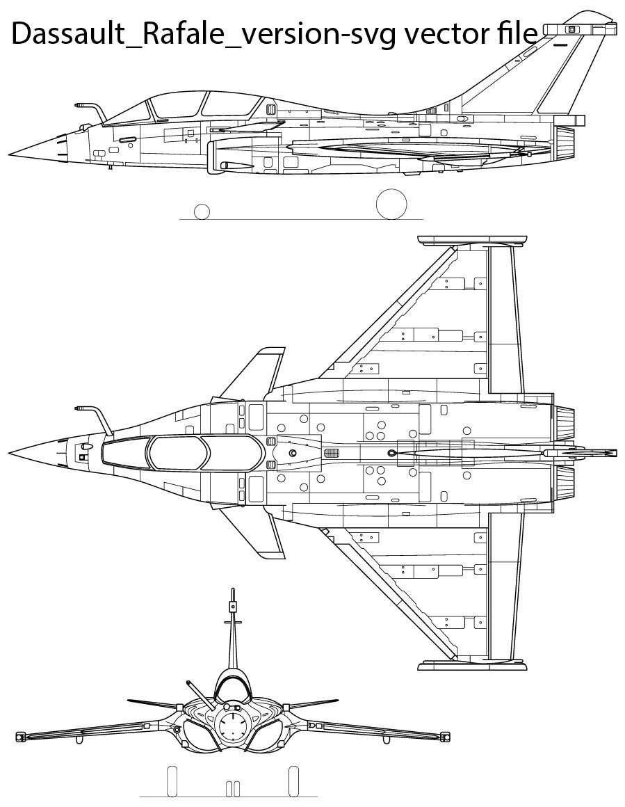 Dassault Rafale Version Svg Vector File Patch, Vector, Laser Engraving ...