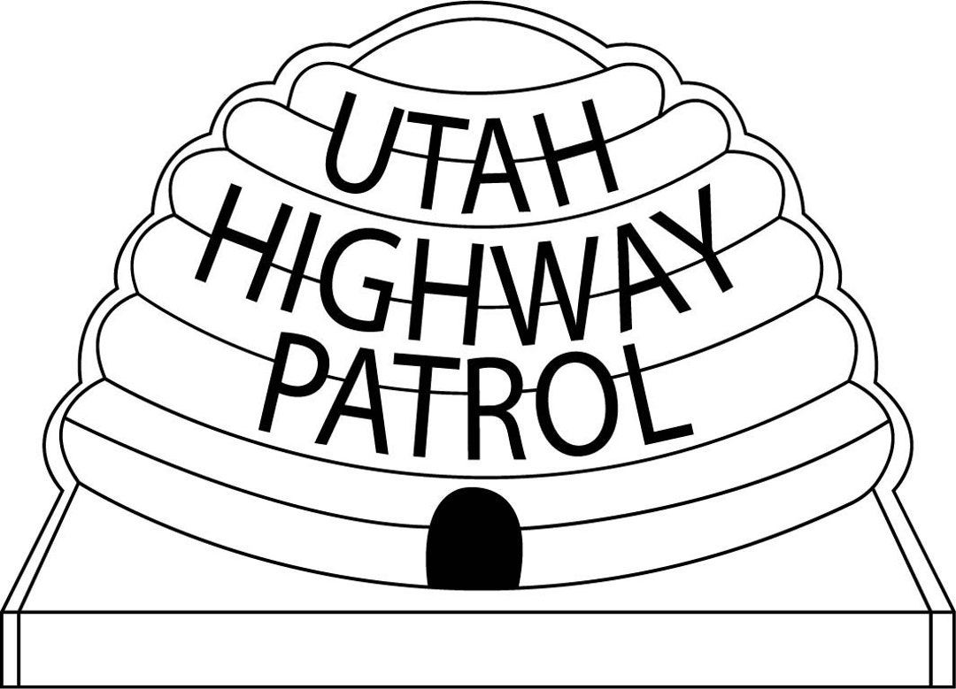 USA UTAH Highway Patrol Vector File, Svg, Badge, Engraving, Laser Cut ...