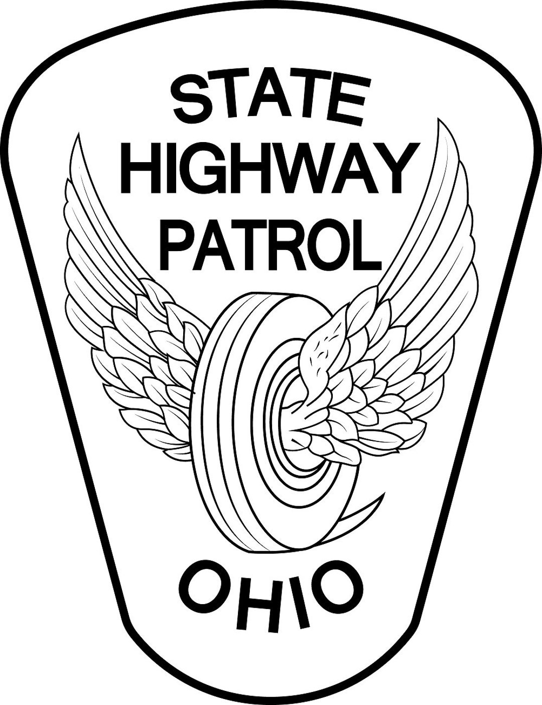 Ohio State Highway Patrol Badge Svg Patch Ohio State Trooper Police ...