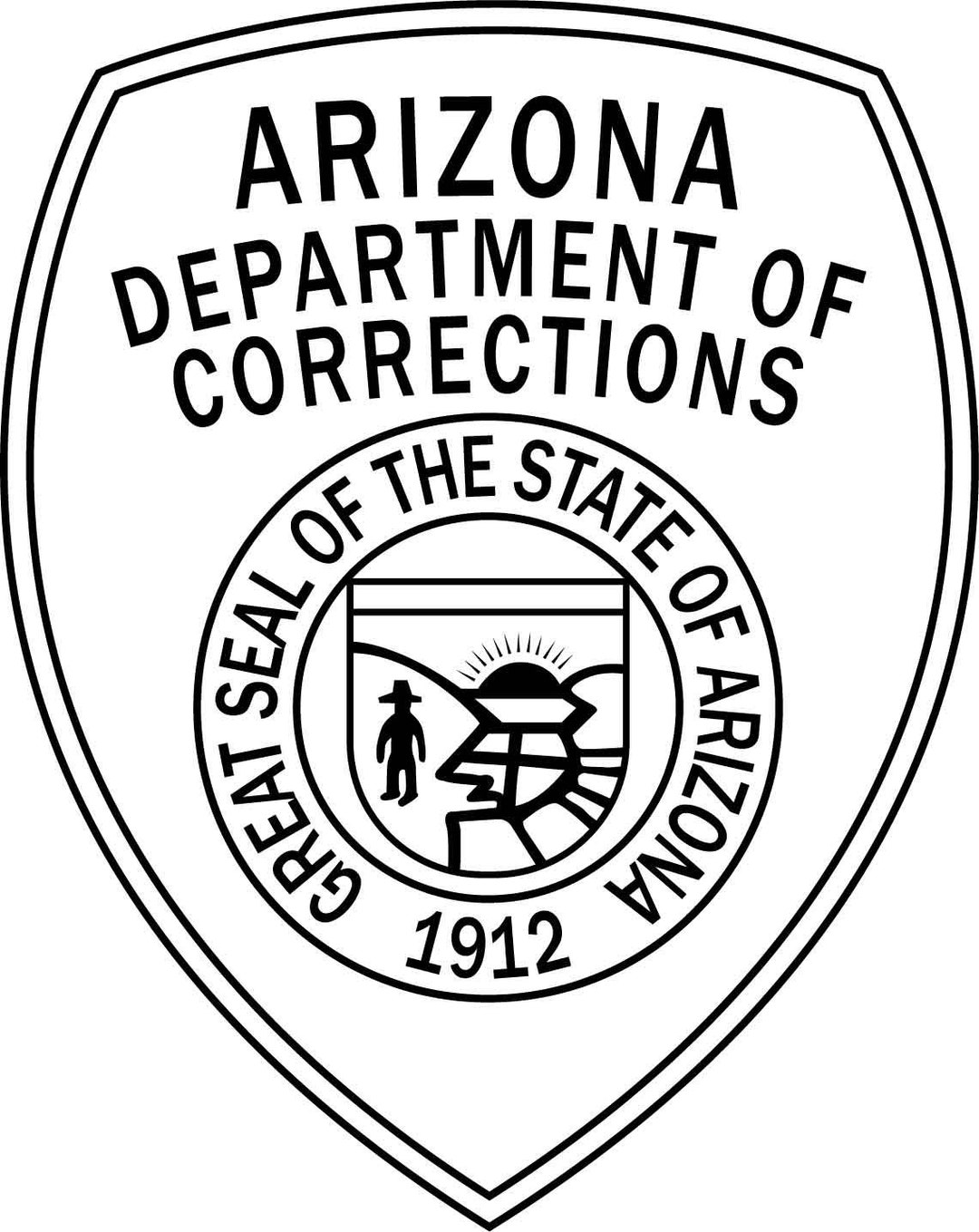 Arizona Department of Correction Patch Patch, Vector File, Vector ...
