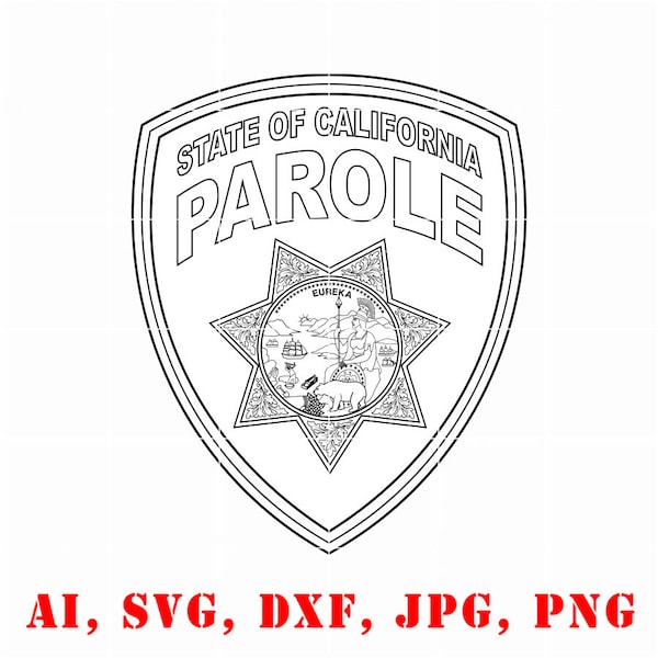 State Parole Badge California - Etsy