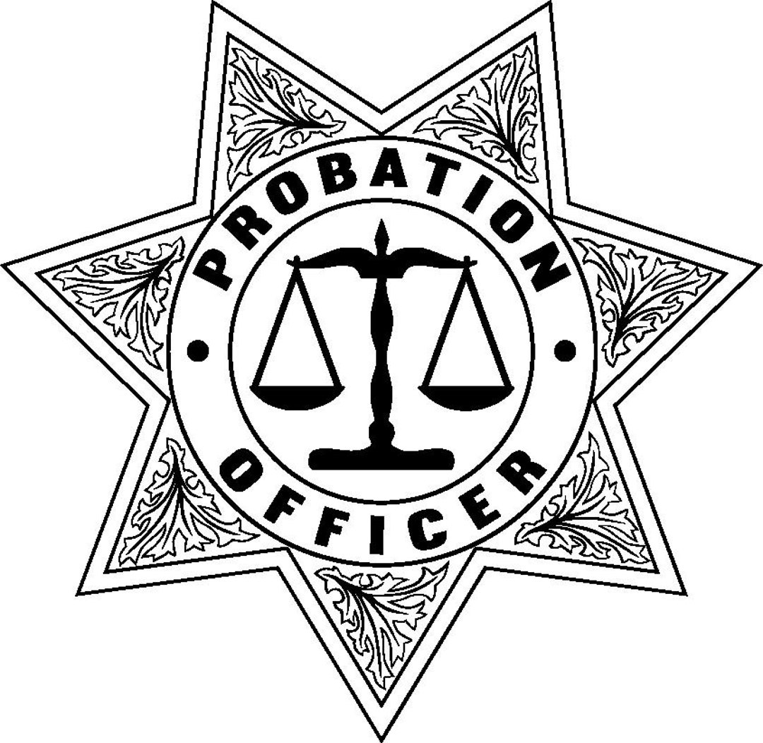 SVG Probation Officer, 7 Pointed Sheriff Star Badge, Vector File for ...