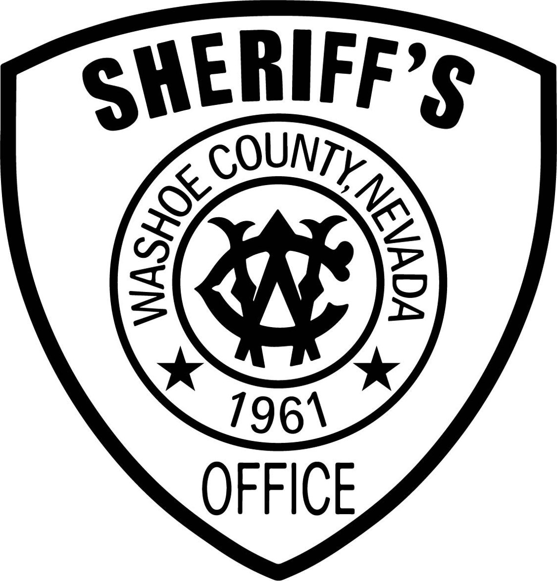 Washoe County Sheriff Badge Vector File, Svg, Badge, Engraving, Laser ...