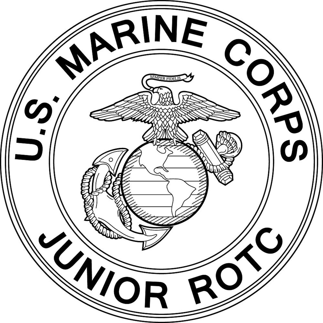 USMC JROTC Svg, US Marine Corps Junior Rotc Vector, Insignia, Emblem ...