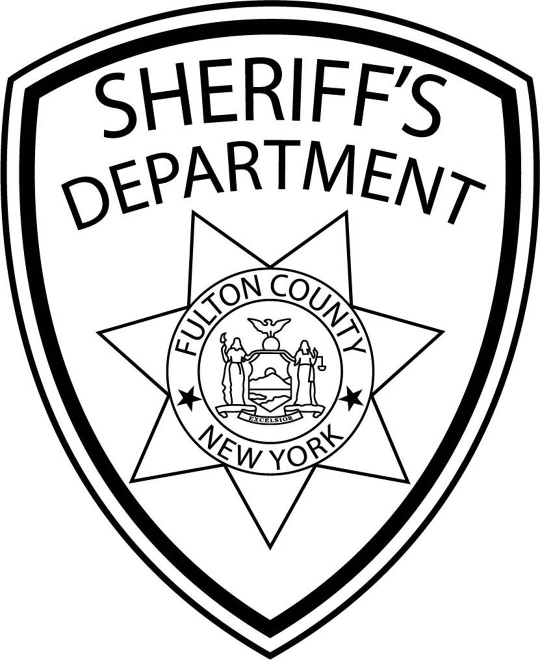 Fulton County Sheriff Law Enforcement Patch, Vector File, Svg, Badge ...