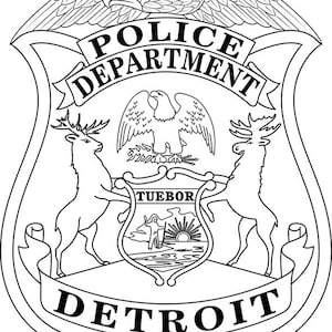 Detroit Police Dept Svg - Etsy