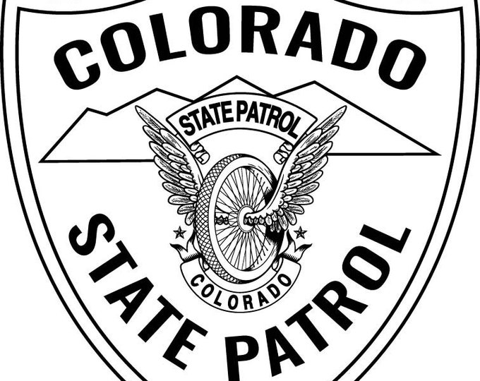 Colorado State Patrol Badge Vector File Patch, Vector File, Vector ...