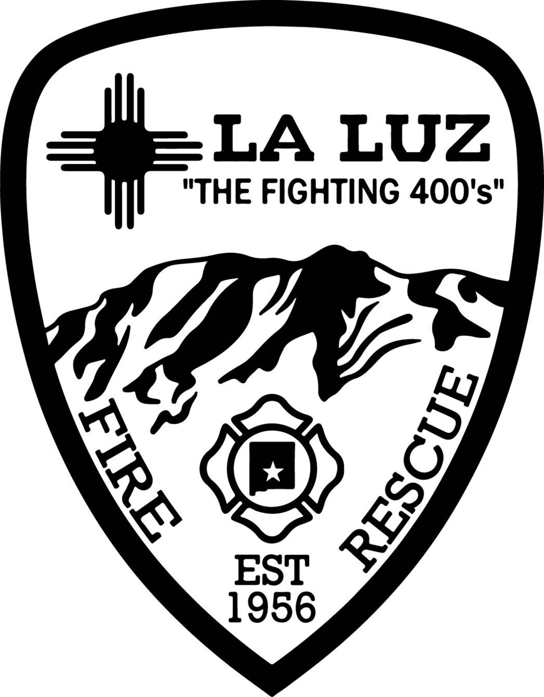 La Luz Fire Rescue Vector File Patch, Vector File, Svg, Badge ...