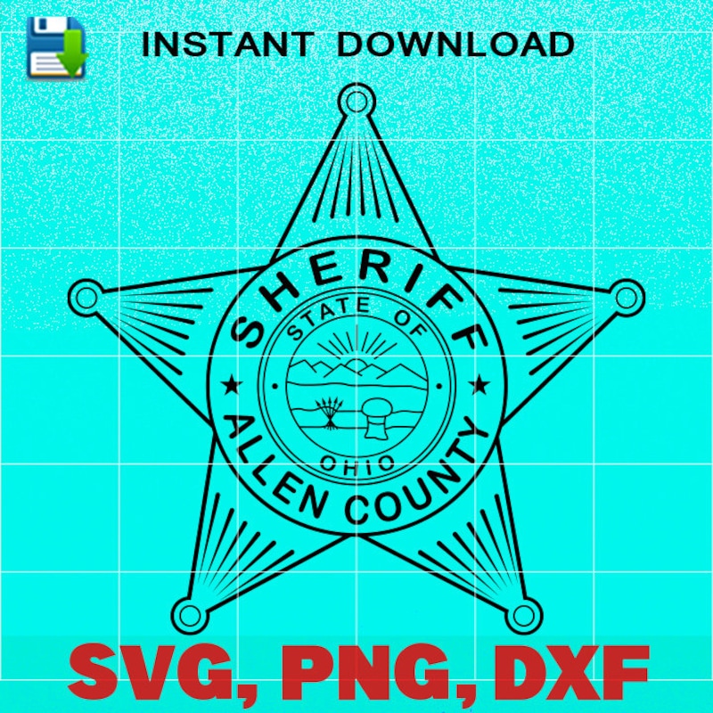 Ohio Sheriff Badge Svg - Etsy