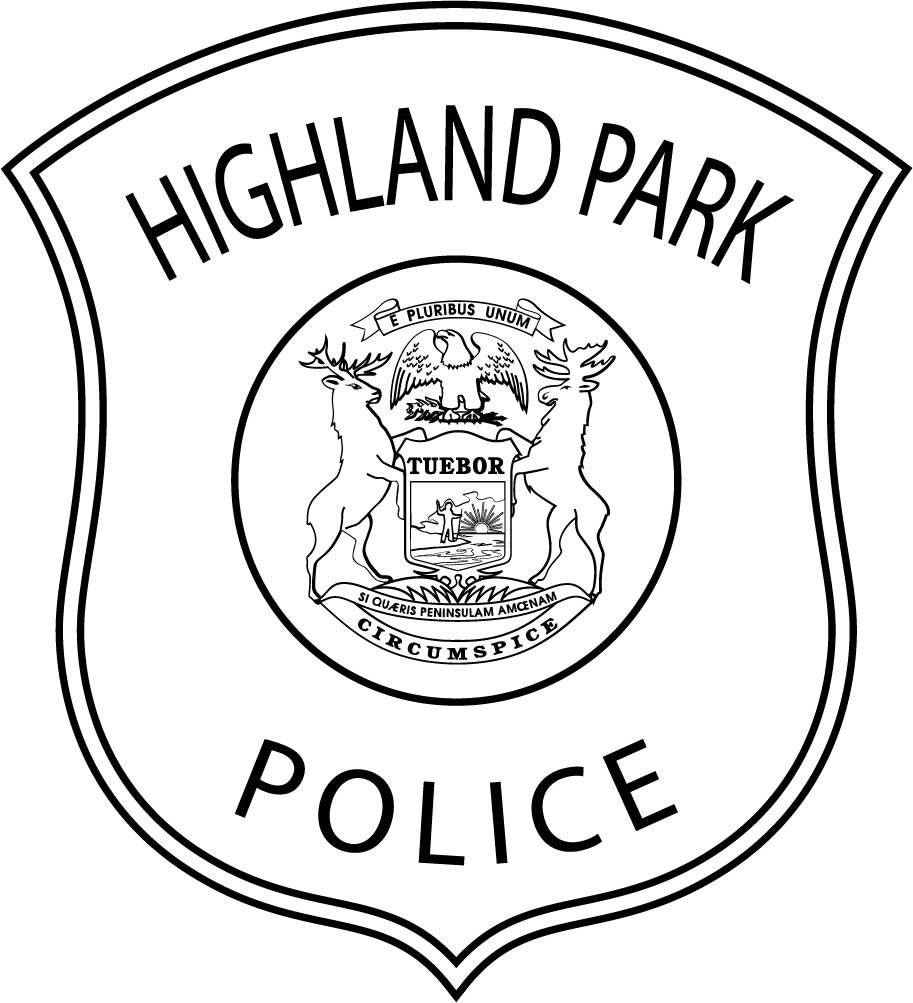 Highland Park Police Patch, Vector File, Svg, Badge, Engraving, Laser ...