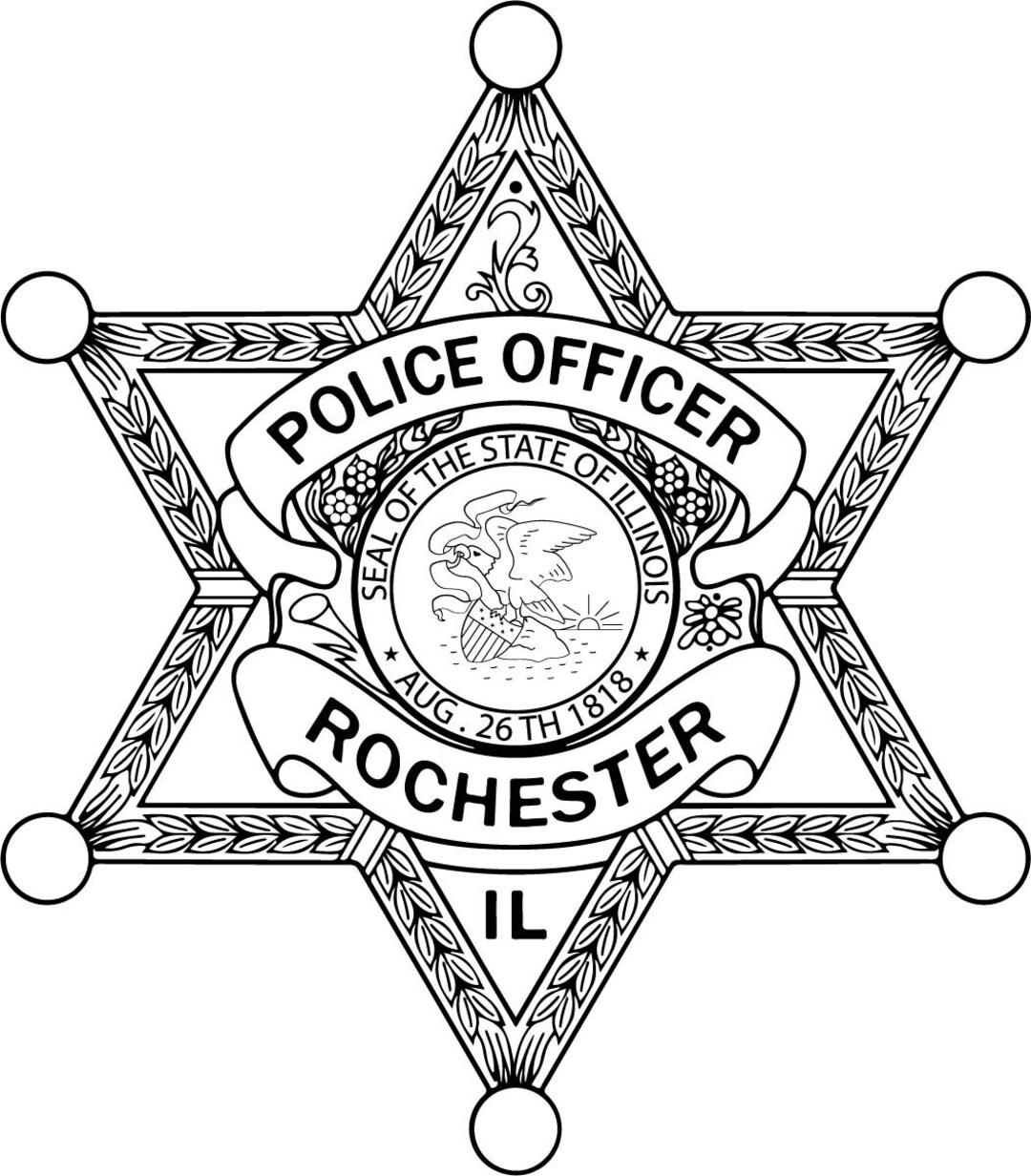 Rochester Illinois Police Department Badge Vector File, Svg, Badge ...