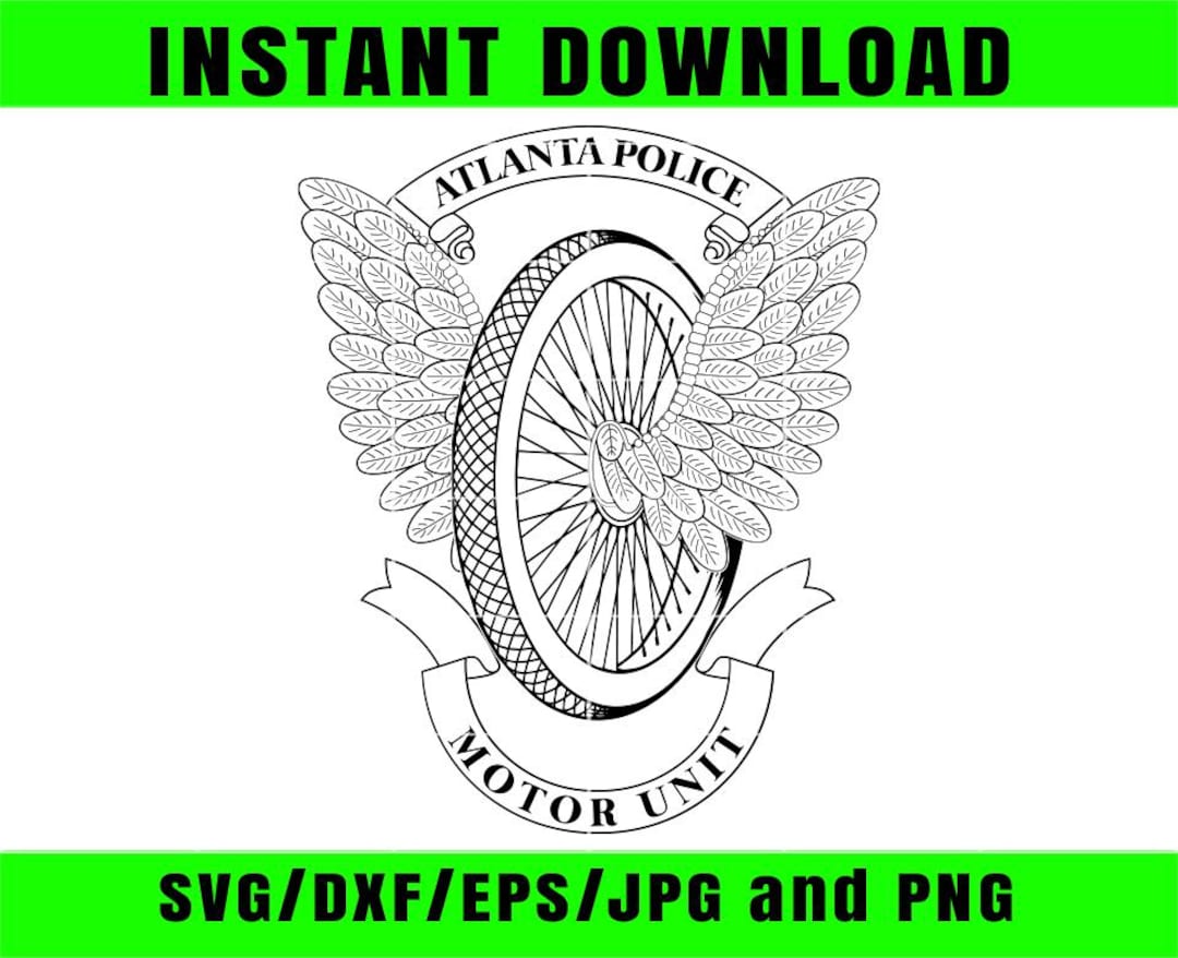 Atlanta Police Motor Unit Logo, Vector Badge (SVG, DXF, PNG) - Etsy