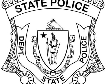 New Jersey State Police Badge Svg Vector File Without Number - Etsy