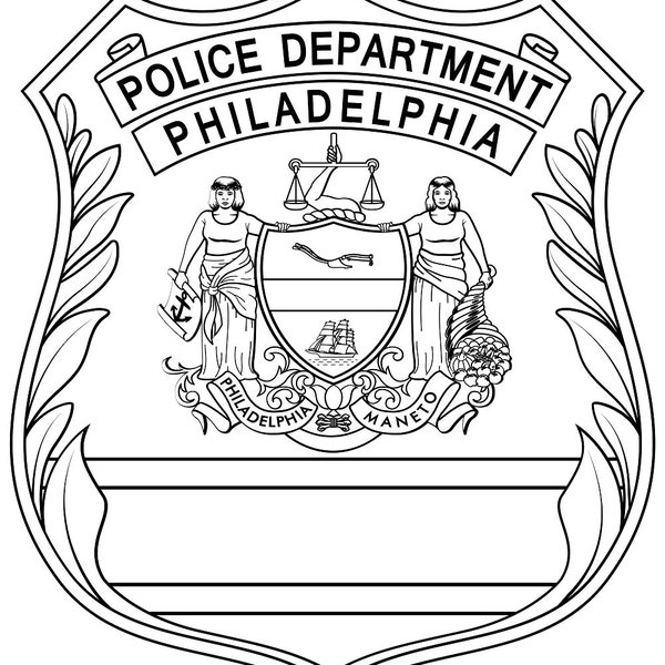 Philadelphia Police Department Badge Svg - Etsy