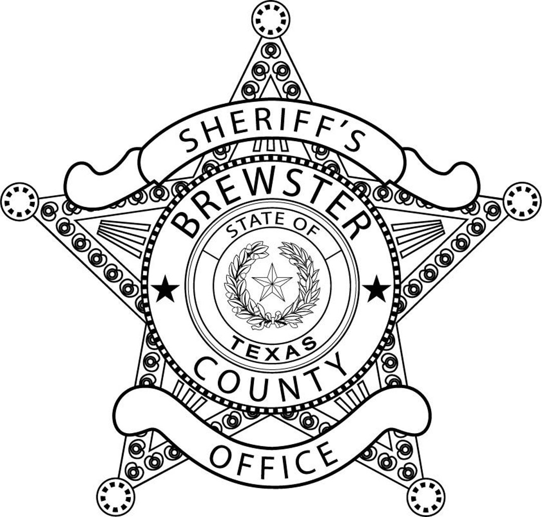 Brewster County Sheriff Patch Vector File (SVG, Laser Cut) - Etsy