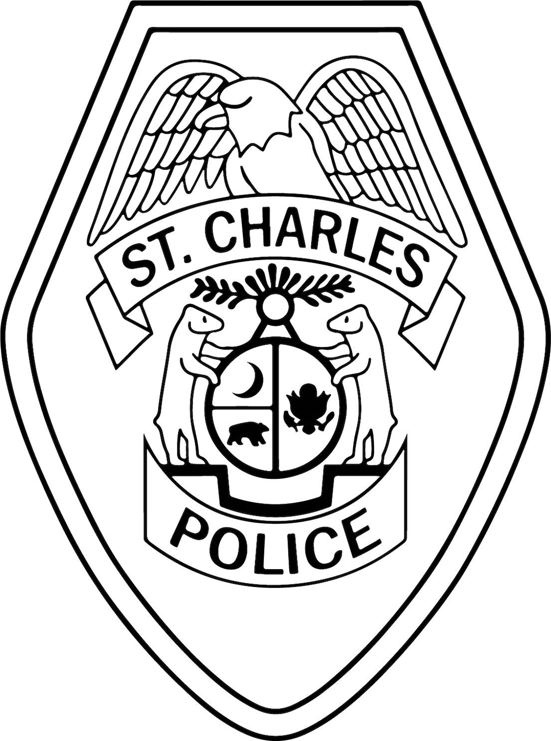 St Charles Missouri Police Patch SVG, Laser Cut File - Etsy