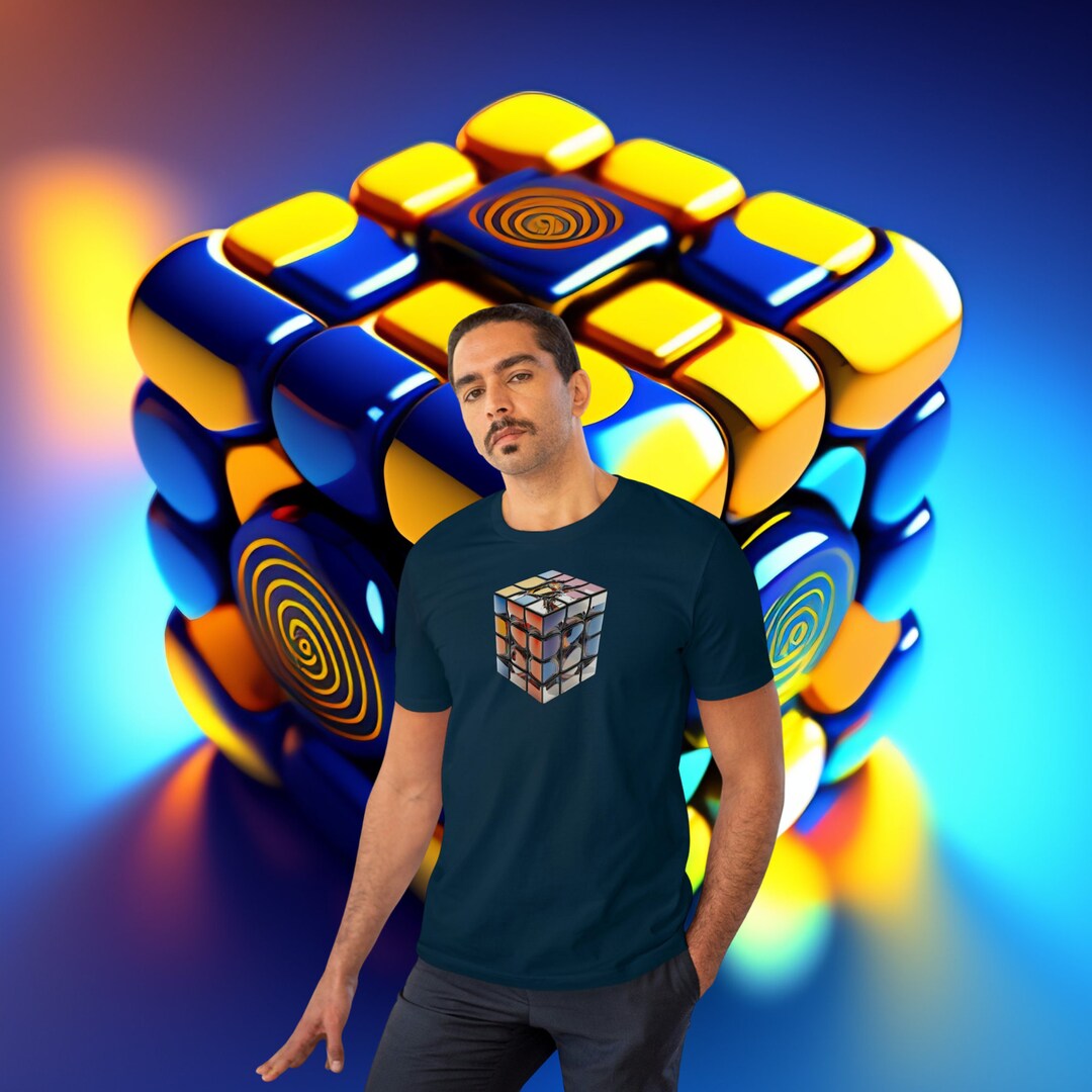Rubik's Cube T-shirt Designed by AI - Etsy