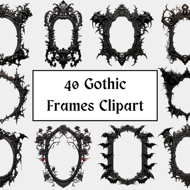 Gothic Picture Frame - Etsy