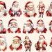 475 Christmas Clipart Mega Bundle, Watercolor PNG High Quality, Winter ...