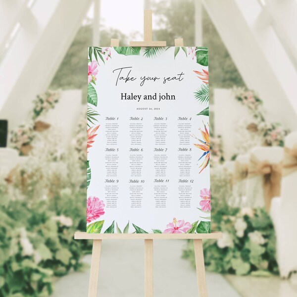 Seating Chart Frame - Etsy