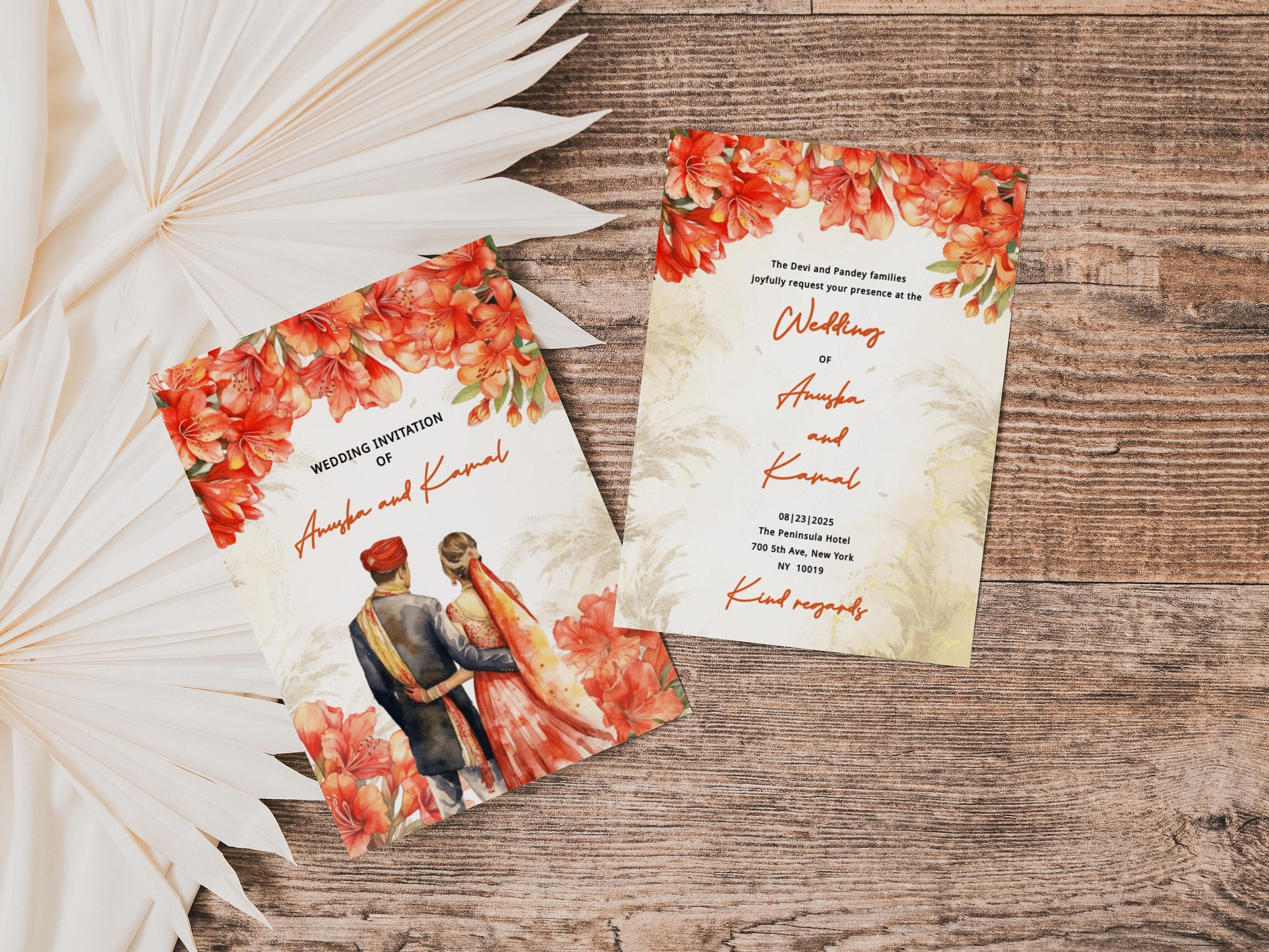 Nepali Wedding Invitation Sample Card