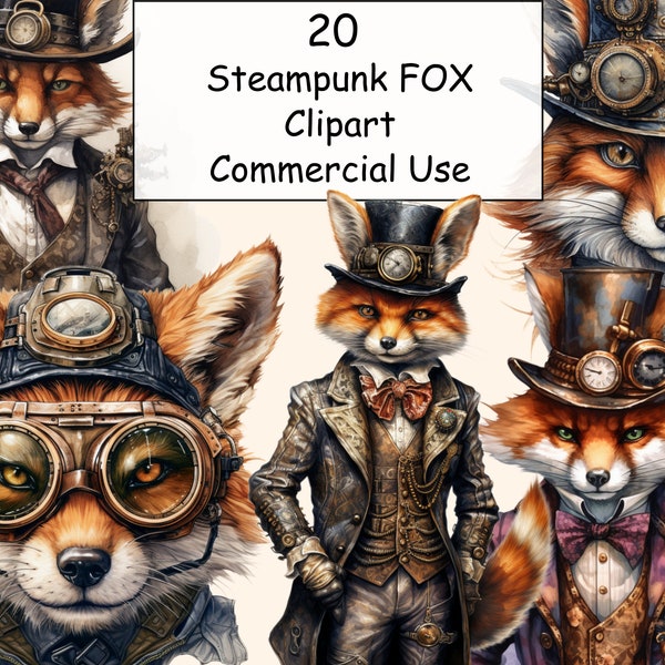 Steampunk Fox - Etsy