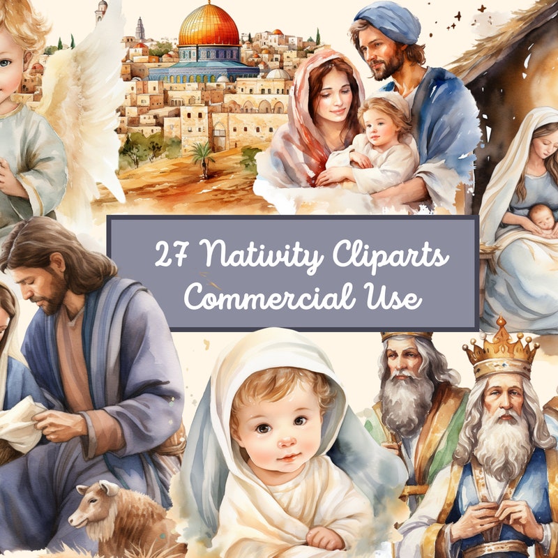 Nativity Clipart - Etsy