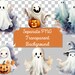 60 Spooky Halloween Ghost Clipart, Watercolor Clipart, Halloween PNG ...