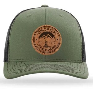 Ohiopyle State Park Leather Patch Hat - Etsy