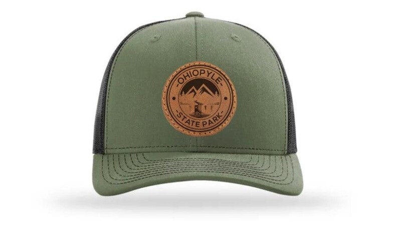 Ohiopyle State Park Leather Patch Hat - Etsy