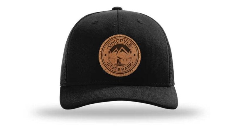 Ohiopyle State Park Leather Patch Hat - Etsy
