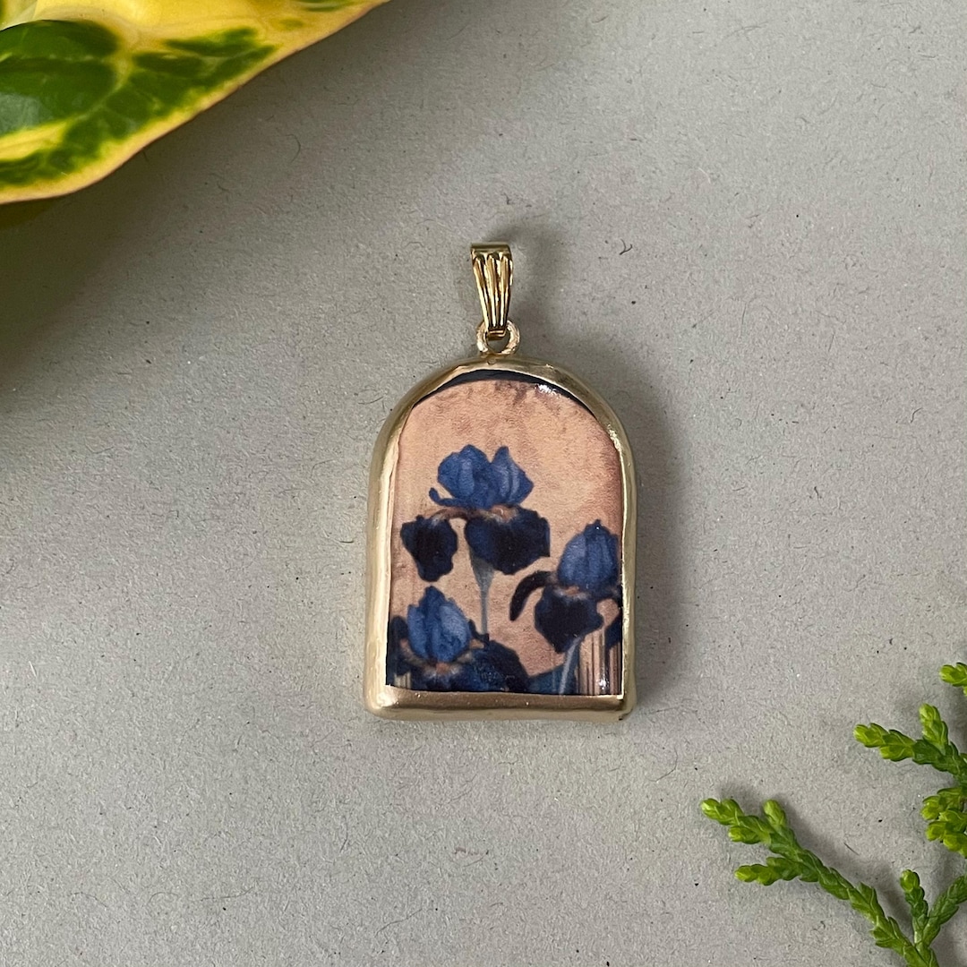 Pack of 5 - Contrast Flowers Pillar Shaped - Cold Porcelain Charms ...