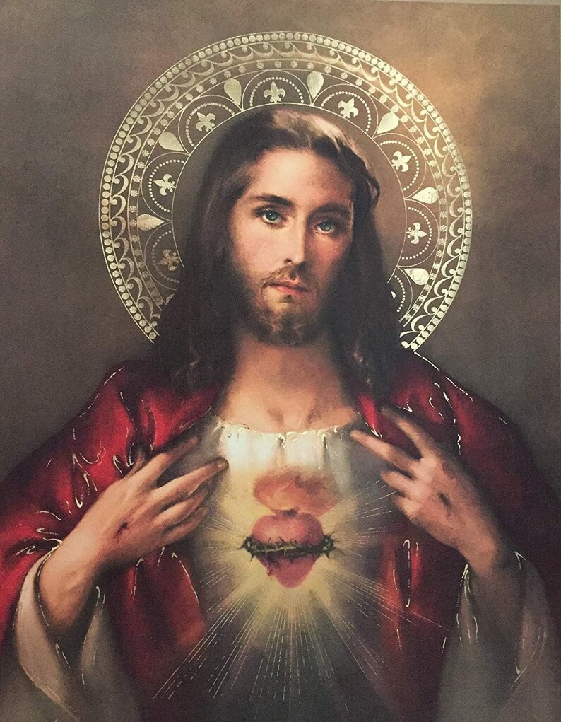 Sacred Heart of Jesus Framing Print Religious Gifts Catholic Wall Decor ...