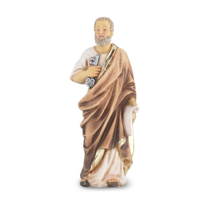 Saint Peter 4 Figure Cold Cast Resin Hand Painted Statue Catholic Gifts ...